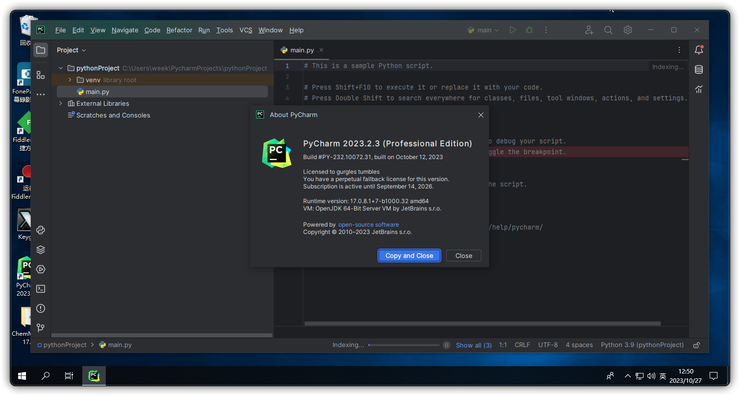Pycharm Pro 2023.2.3 Win官方原版+最新激活码 破解版安装教程 中文版 - MAC萌新网